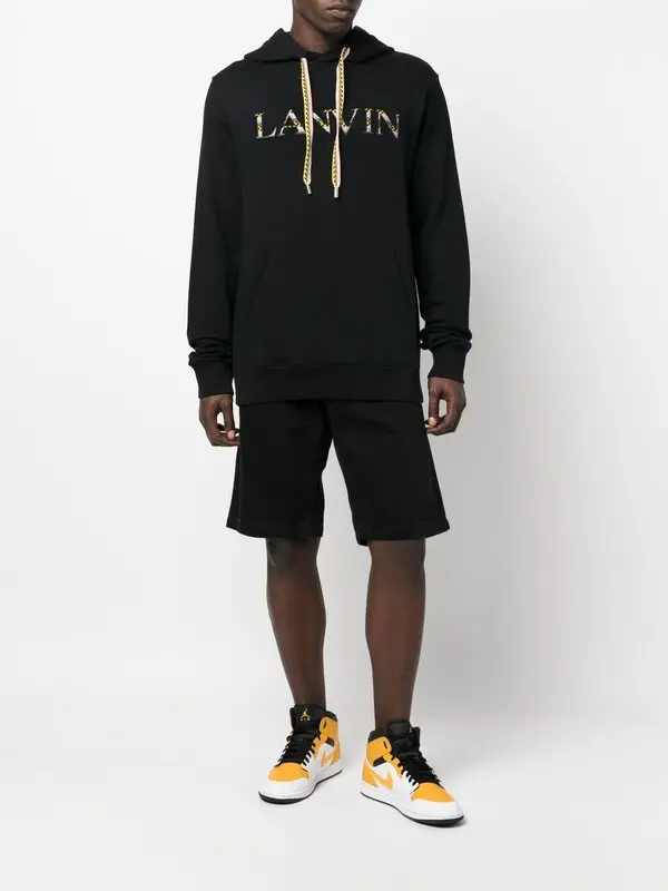 LANVIN Embroidered Logo Hoodie