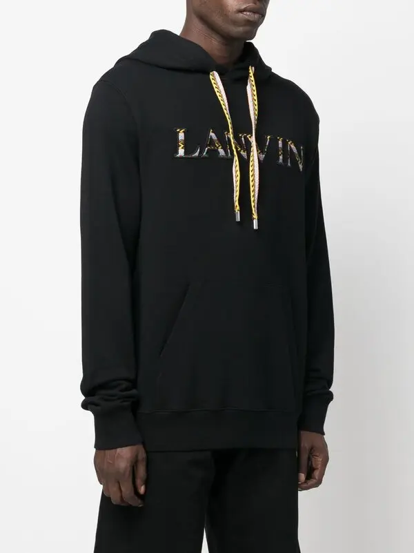 LANVIN Embroidered Logo Hoodie