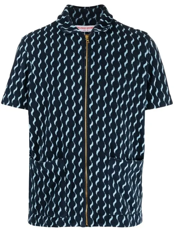 Orlebar Brown X Wham! Sommerland Zipped Shirt - Blue