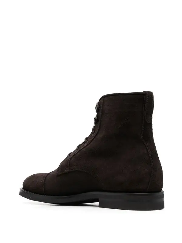 SCAROSSO Paola Lace-up Boots - Brown
