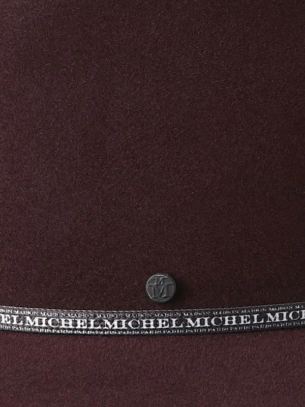 MAISON MICHEL Andre Collapsible Fedora - Red