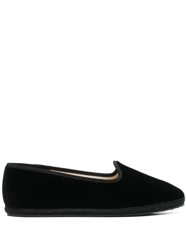 SCAROSSO Valentina Velvet Loafers