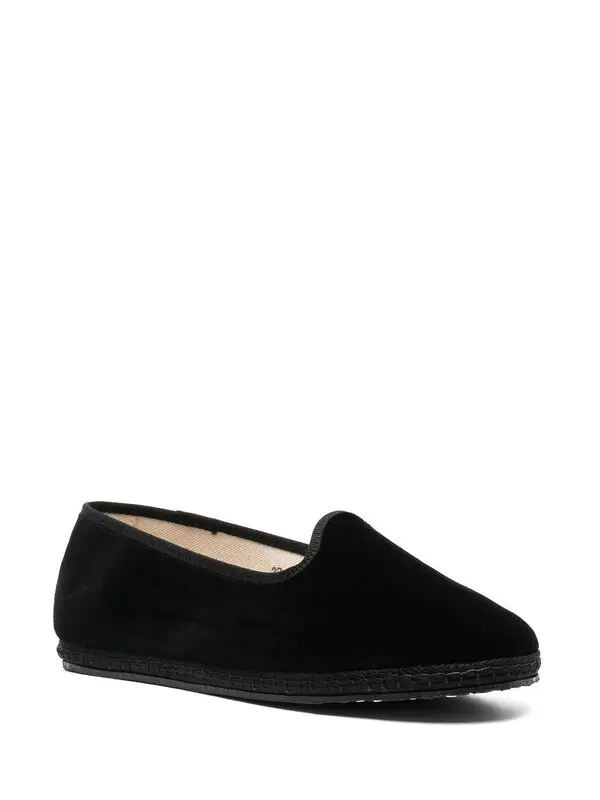 SCAROSSO Valentina Velvet Loafers
