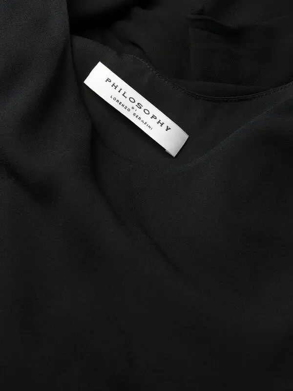 Philosophy Di Lorenzo Serafini Draped Tie Mini Dress