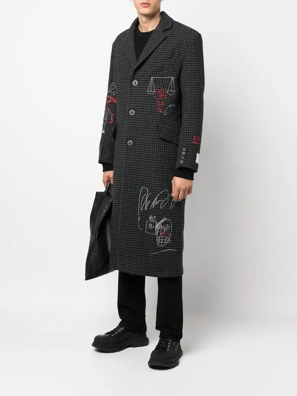ÉTUDES STUDIO Houndstooth Wool Blend Coat