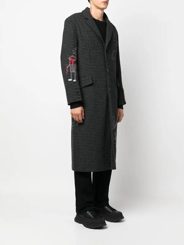 ÉTUDES STUDIO Houndstooth Wool Blend Coat