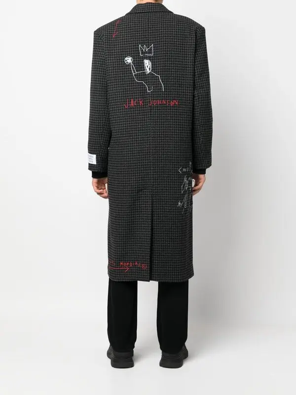 ÉTUDES STUDIO Houndstooth Wool Blend Coat