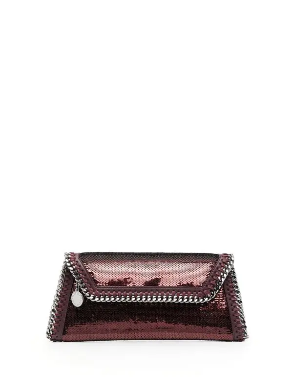 Stella McCartney Sequin-embellished Clutch - Red