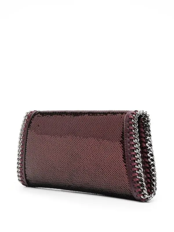 Stella McCartney Sequin-embellished Clutch - Red