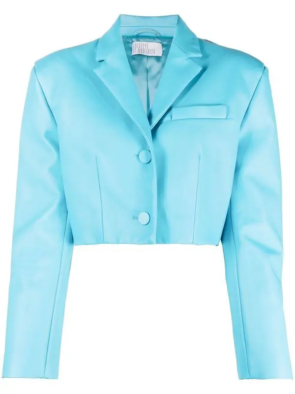 Giuseppe Di Morabito Cropped Blazer - Blue