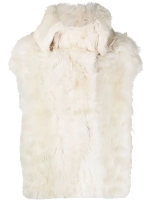 YVES SALOMON Sleeveless Shearling Jacket