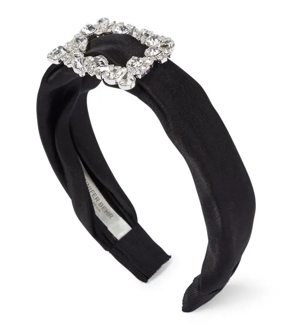 JENNIFER BEHR Elise Embellished Headband - Black