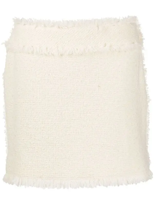 Alberta Ferretti Tweed-design Mini Skirt