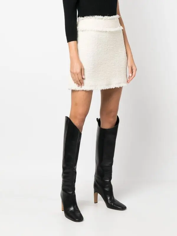 Alberta Ferretti Tweed-design Mini Skirt