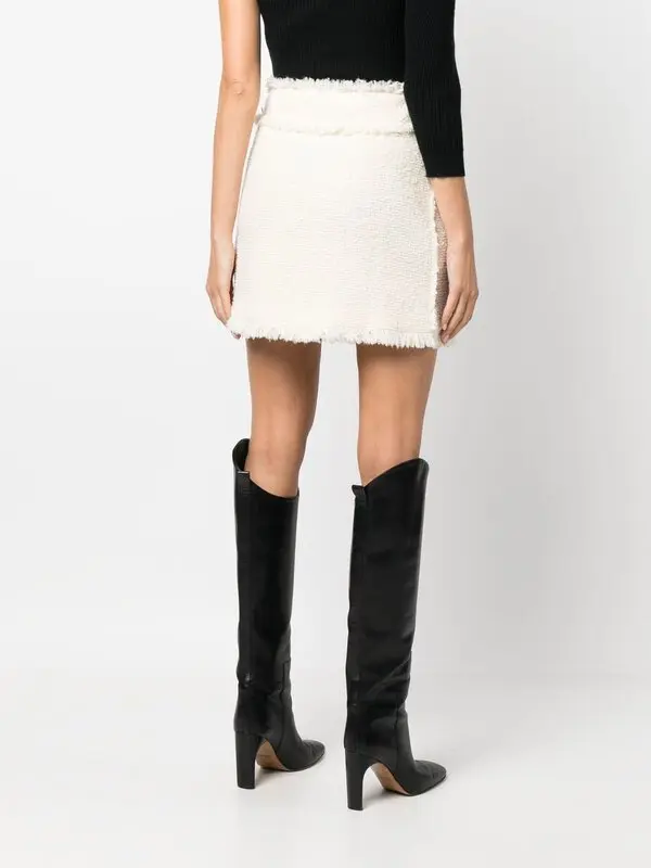 Alberta Ferretti Tweed-design Mini Skirt