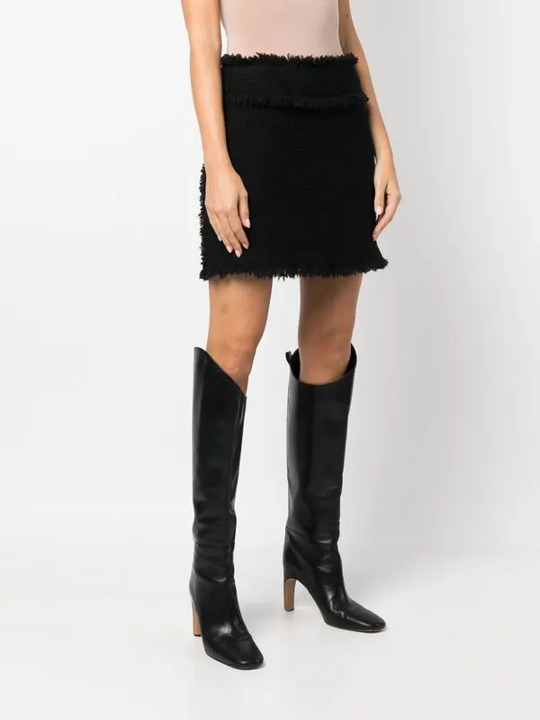 Alberta Ferretti Tweed-design Mini Skirt