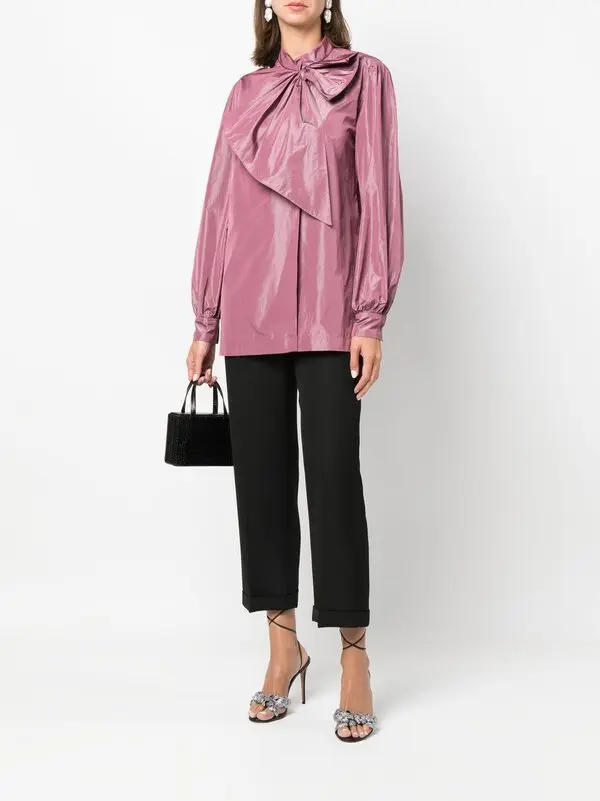 Alberta Ferretti Bow Detail Blouse