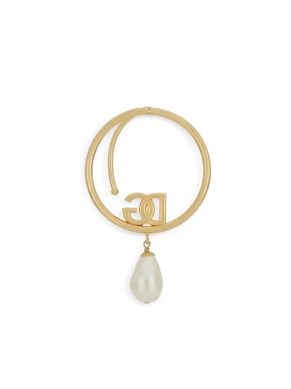 Dolce & Gabbana Dg Logo Hoop Earrings