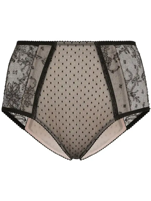 Dolce & Gabbana High-waisted Lace Briefs - Neutrals