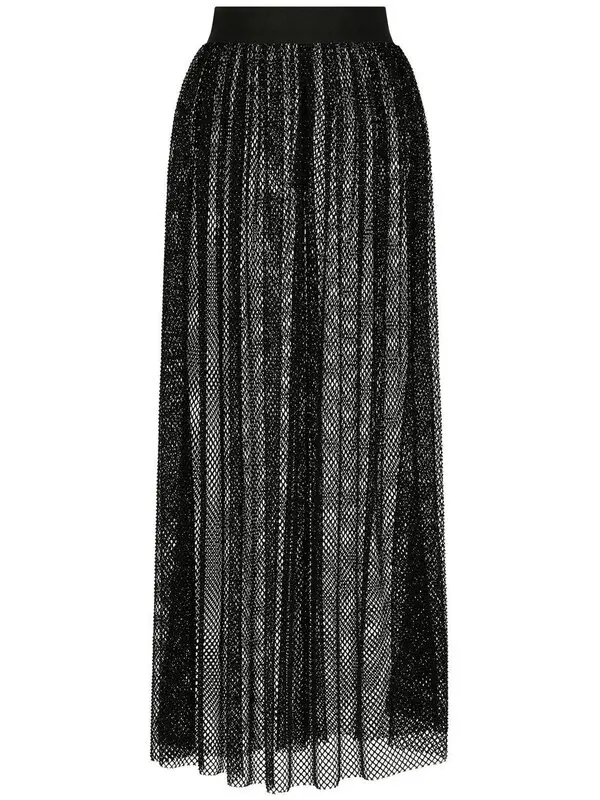 Dolce & Gabbana Rhinestone-embellished Maxi Skirt