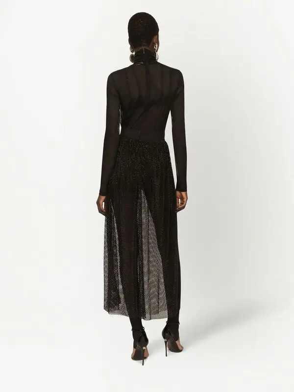 Dolce & Gabbana Rhinestone-embellished Maxi Skirt
