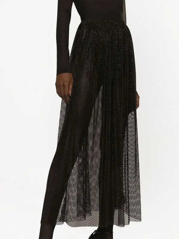 Dolce & Gabbana Rhinestone-embellished Maxi Skirt