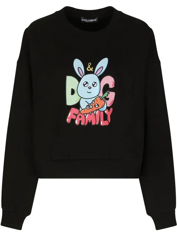 Dolce & Gabbana Graphic-print Cotton-blend Sweatshirt