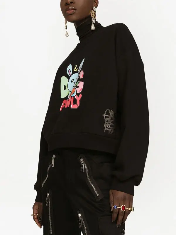Dolce & Gabbana Graphic-print Cotton-blend Sweatshirt