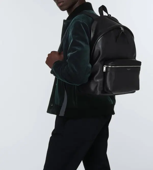 Saint Laurent City Leather Backpack