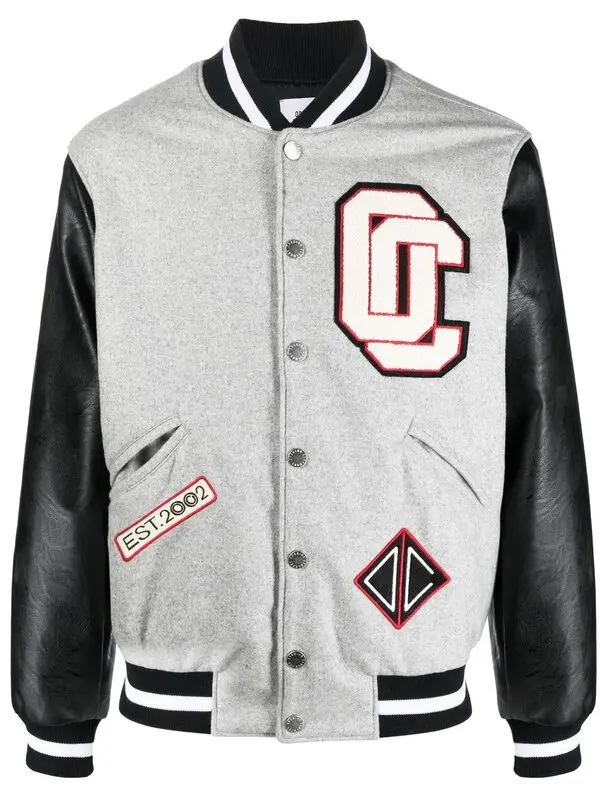 Opening Ceremony Logo-embroidered Varsity Jacket - Grey
