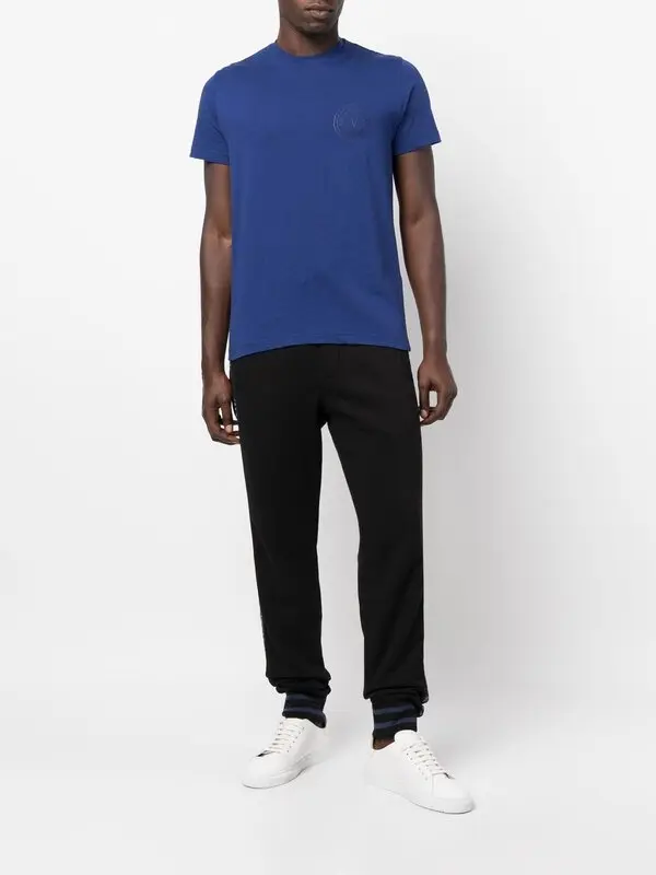 Versace Logo-stripe Track Pants - Black
