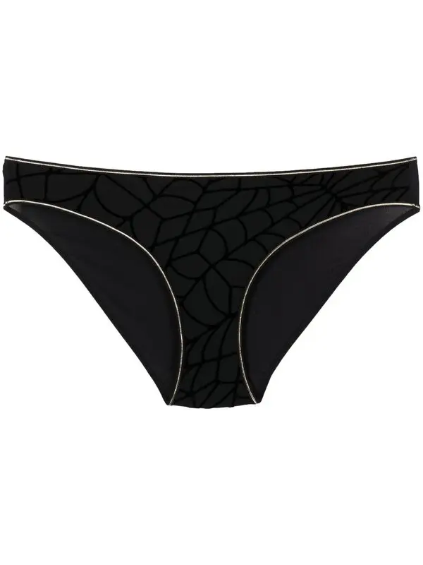 Marlies Dekkers The Adventures Velvet-detail Briefs - Black