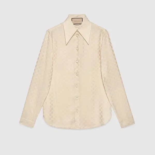 Gucci Gg Silk Crêpe Shirt