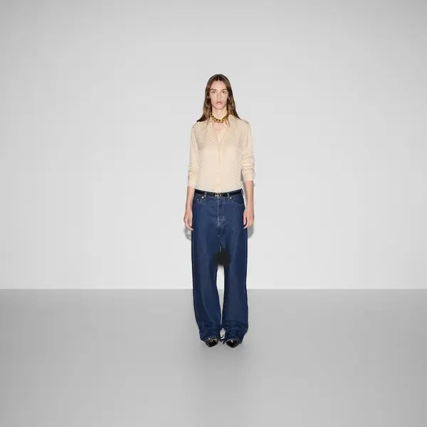 Gucci Gg Silk Crêpe Shirt