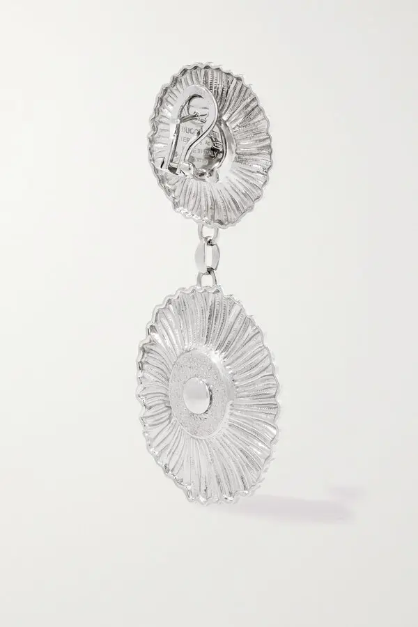 Buccellati Blossoms Jasper And Diamond Earrings