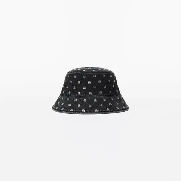 Alexander Wang Crystal Bucket Hat In Denim