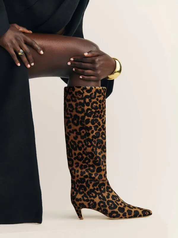 REFORMATION Remy Knee Boot - Brown