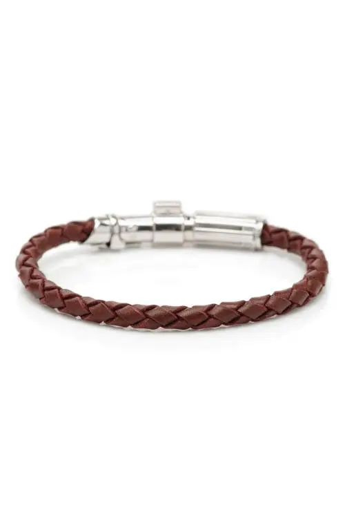 CUFFLINKS, INC. Braided Leather Bracelet