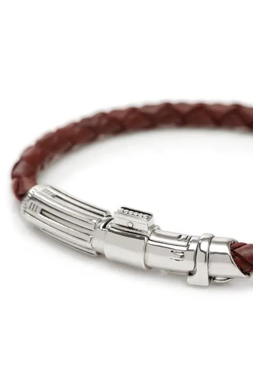 CUFFLINKS, INC. Braided Leather Bracelet