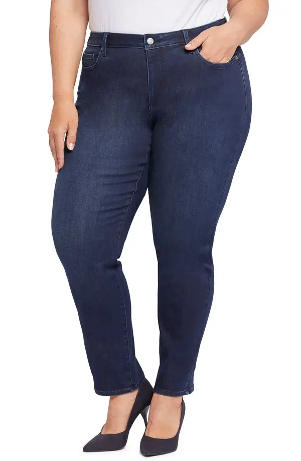 NYDJ Relaxed Straight Leg Jeans - Underground