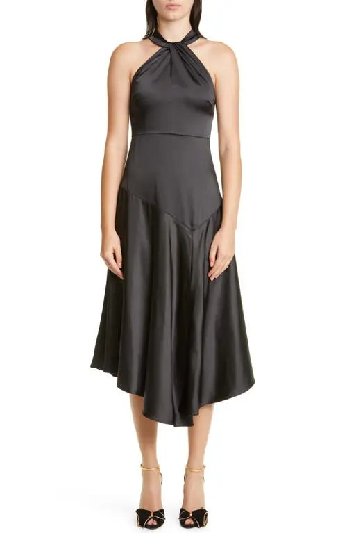 Ted Baker London Renon Halter Neck Satin Dress