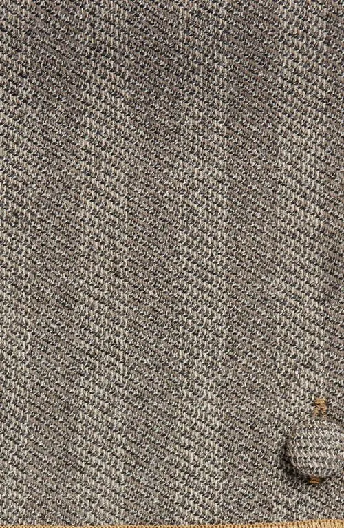 CLIFTON WILSON Herringbone Wool Pocket Square