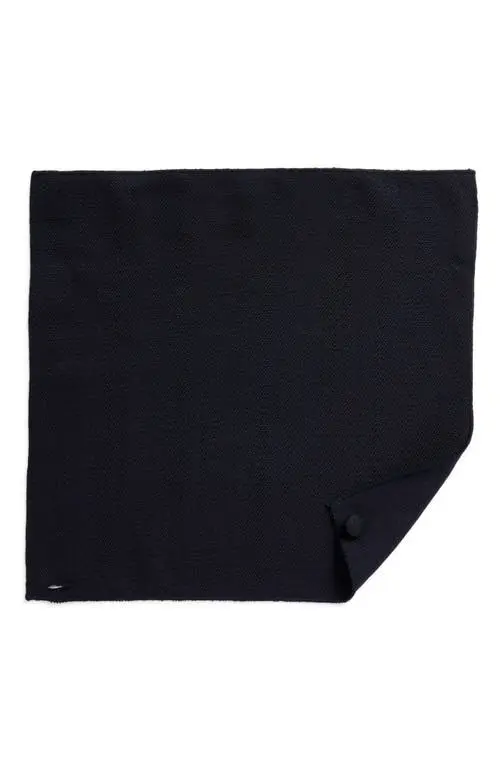 CLIFTON WILSON Textured Wool Pocket Square