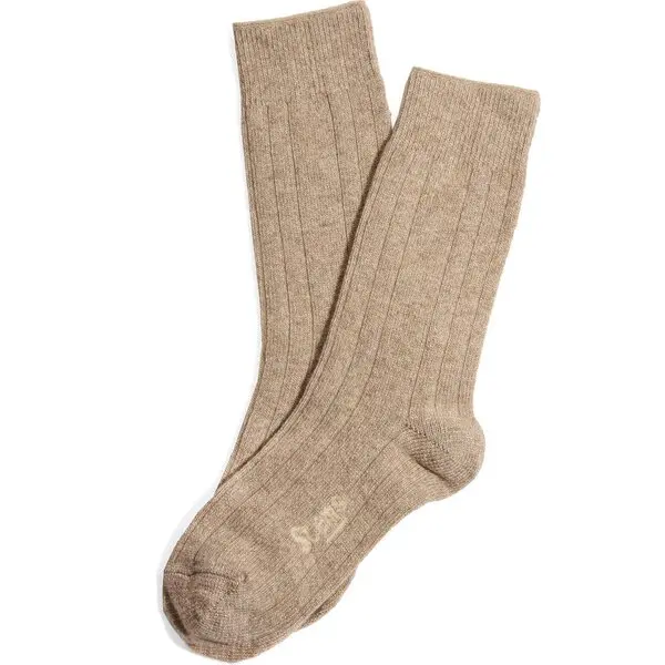STEMS Luxe Merino Wool Blend Crew Socks - Oat