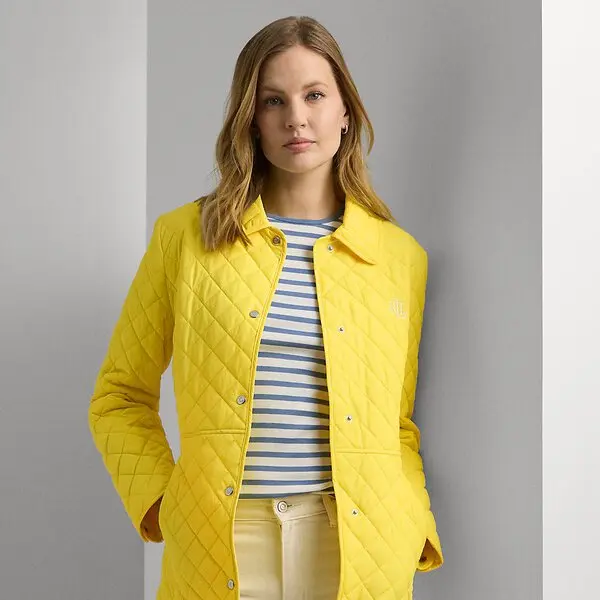 Ralph Lauren Diamond-quilted Jacket - Lemon Daffodil