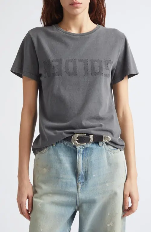 GOLDEN GOOSE Distressed Logo T-shirt