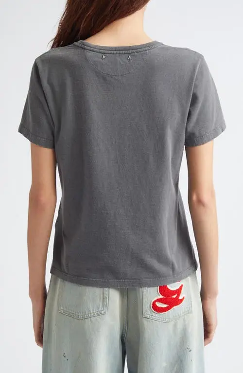 GOLDEN GOOSE Distressed Logo T-shirt