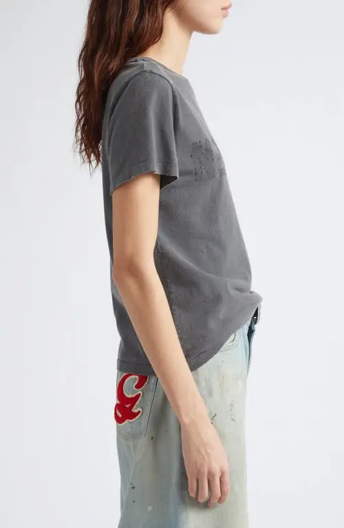 GOLDEN GOOSE Distressed Logo T-shirt