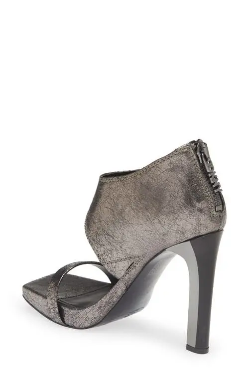 Dkny Dava Platform Sandals - Dark Gunmetal