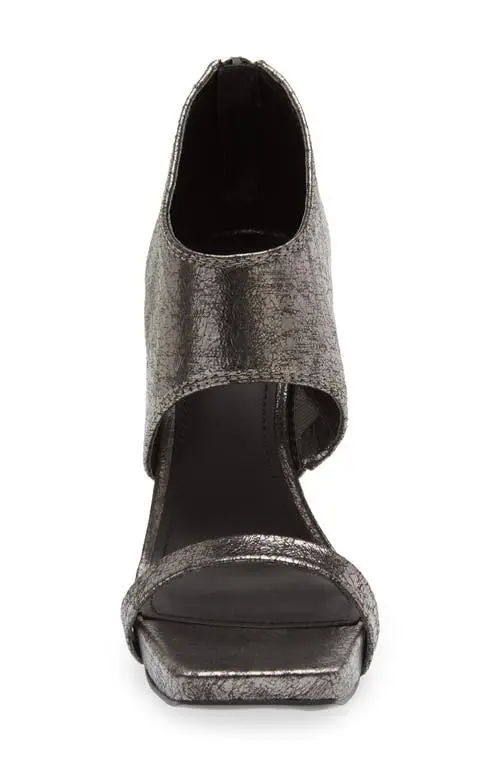 Dkny Dava Platform Sandals - Dark Gunmetal